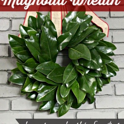 DIY Magnolia Wreath for Fall - Southern State of Mind Blog by Heather