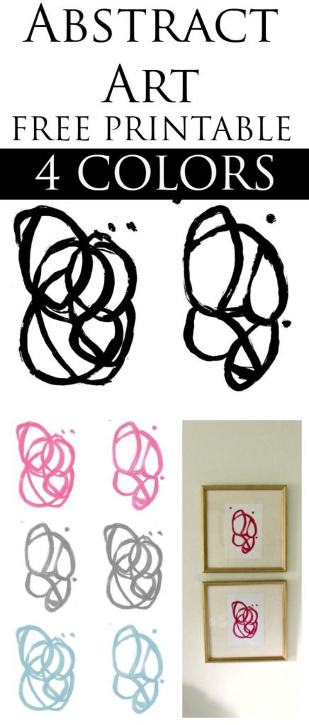 Abstract Art Free Printable Download - Southern State of Mind Blog by ...