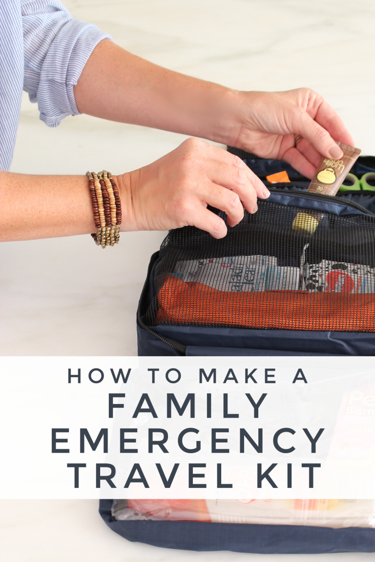20 Minute Organizing || Prepping Our Family Travel Emergency Kit ...