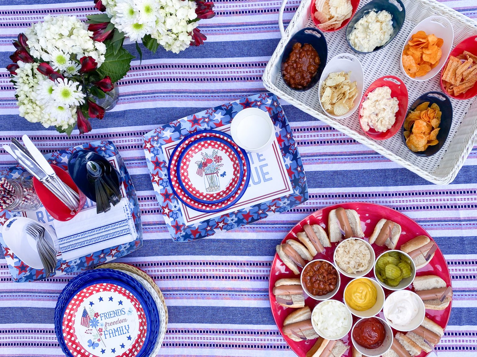 CELEBRATE || Red, White & Blue Hot Dog BBQ - Southern State of Mind ...