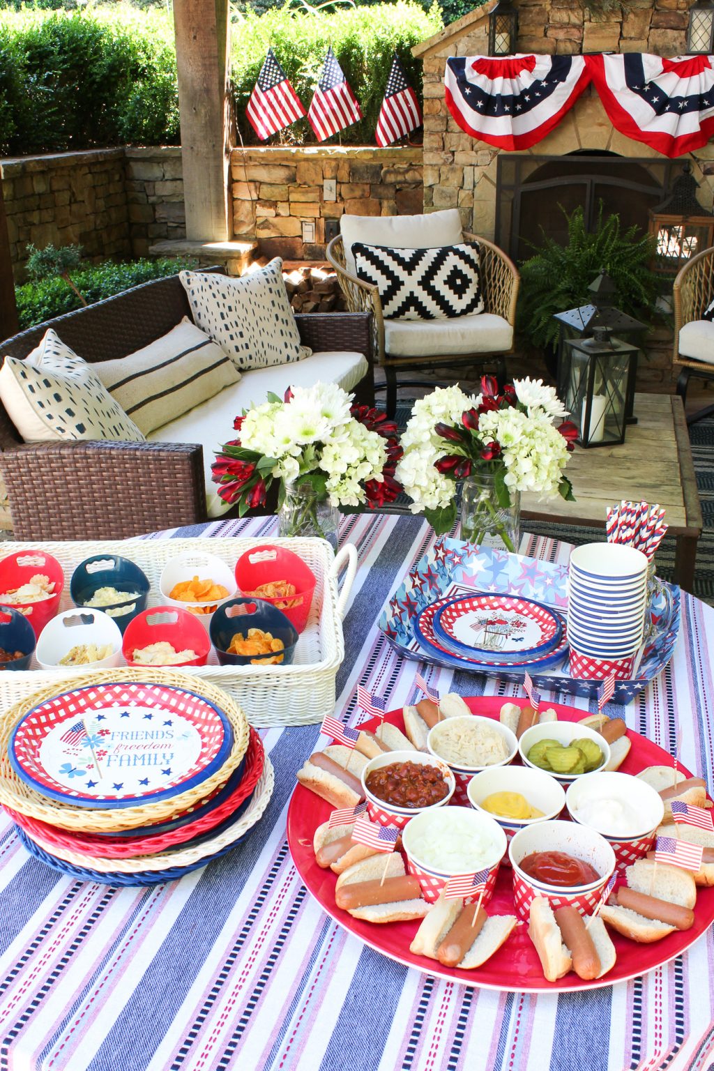 CELEBRATE || Red, White & Blue Hot Dog BBQ - Southern State of Mind ...